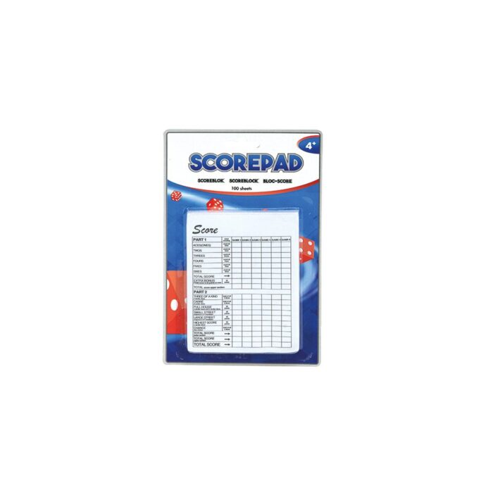 Dobbelset Scoreblok 100 V - Tunesstore Speelgoed Groothandel en Winkel ...